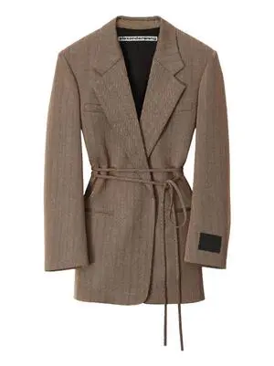 Alexander Wang Wrap Tie Blazer - Brown