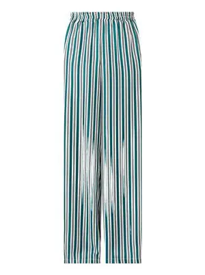 Max Mara Wide-fit Printed Silk Trousers - Multicolor