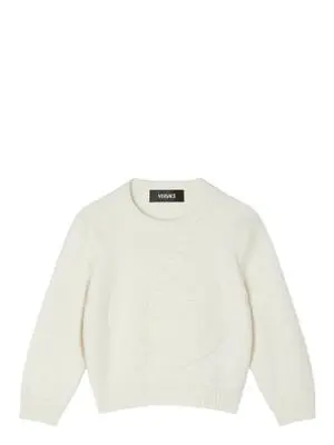 Versace Medusa Knitted Sweatshirt - White