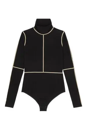 MAISON MARGIELA High-neck Long-sleeve Bodysuit - Black