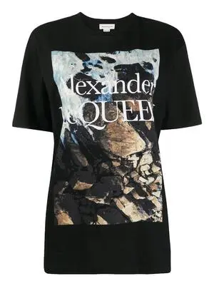 Alexander McQueen Graphic Print T-shirt - Black