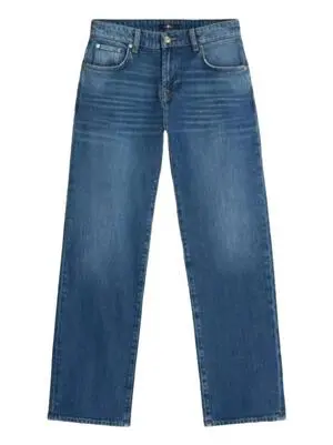 7 For All Mankind Calie Straight Jean - Blue