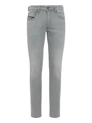 DIESEL® Logo Patch Skinny Jeans - Gray
