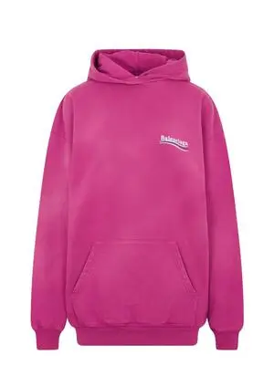 Balenciaga Medium Fit Hoodie - Pink