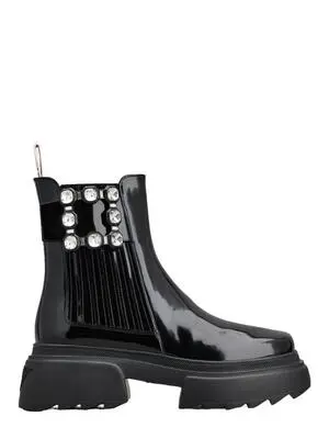 ROGER VIVIER Embellished Ankle Boots - Black