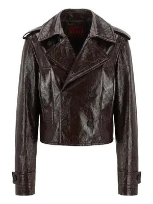 Gucci Collared Button-up Jacket - Black