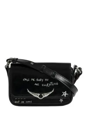 Zadig&Voltaire Le Zazi Graffiti Bag - Black