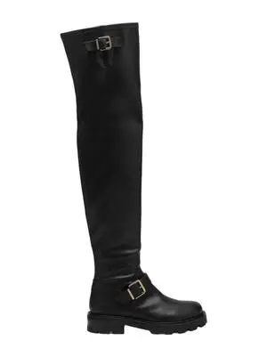 JIMMY CHOO Biker Ii Over-the-knee Boots - Black