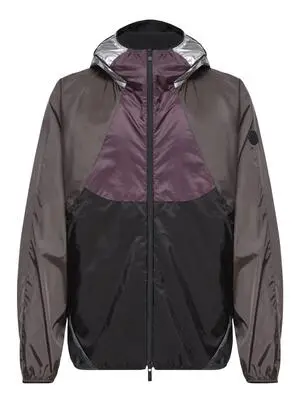 Moncler Color-block Hooded Jacket - Silver