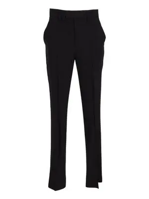 ANN DEMEULEMEESTER Straight-leg Tailored Trousers - Black
