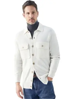 Brunello Cucinelli Cashmere Knitted Cardigan - White