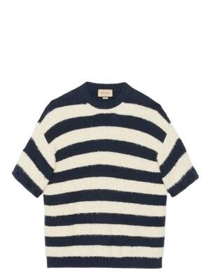 Gucci Gucci Striped Brushed Cotton Jumper No