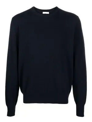 THE ROW Crew Neck Cashmere Sweater - Black