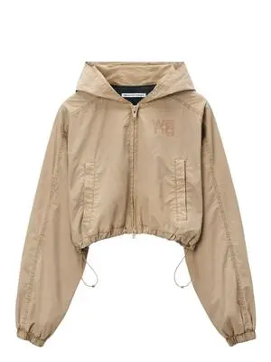 Alexander Wang Zip-up Hooded Jacket - Nude