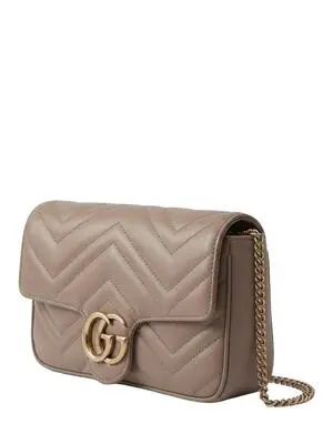 Gucci Gucci GG Marmont Mini Shoulder Bag Taupe