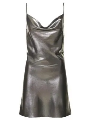 ROTATE BY BIRGER CHRISTENSEN ROTATE Metallic Pendant Mini Sling Dress