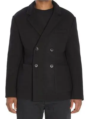 Barena Venezia Double-breasted Peacoat - Black