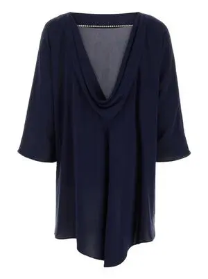 Max Mara Cowl Neck Blouse - Black