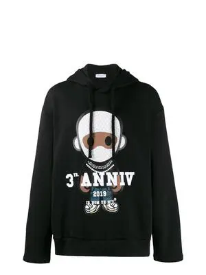 IH NOM UH NIT Graphic Print Hoodie - Black