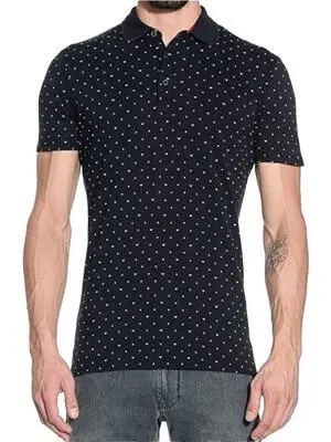 Emporio Armani Logo Details Polo Shirt - Black