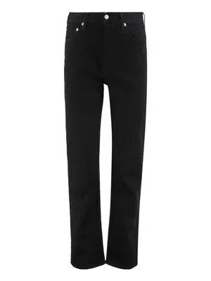 AGOLDE High-waisted Straight-leg Jeans - Black