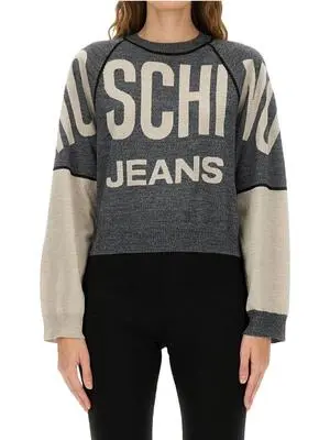 Moschino Long Sleeve Sweater - Black