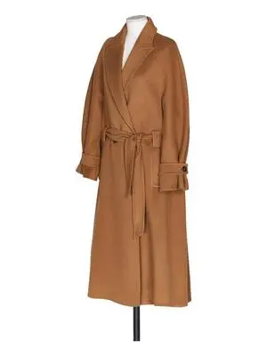 Max Mara Belted Cashmere Coat - Brown