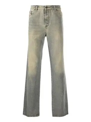 DIESEL® 1995 Straight Distressed Jeans - Gray