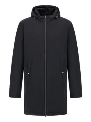 Herno Hooded Parka With Drawstring - Black