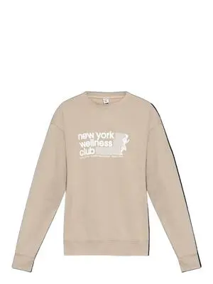 SPORTY  RICH Sporty & Rich Crewneck Sweatshirt With Graphic Print - Nude