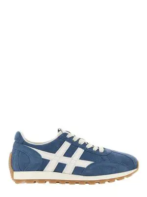 Hogan Logo Patch Low-top Sneakers - Blue