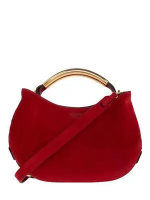 Moschino Round Handle Top Handle Bag - Burgundy Red
