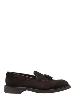 DOUCAL'S Tassel Detailed Loafers - Dark Brown