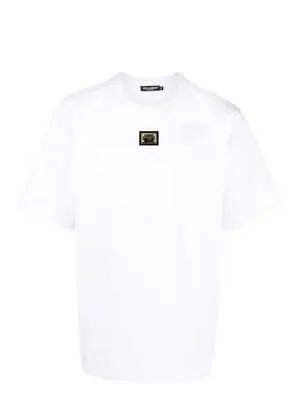 DOLCE & GABBANA Dolce  Gabbana DG Logo Round Neck T-Shirt