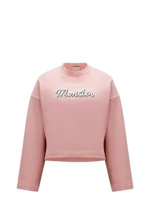 Moncler Logo Crewneck Sweatshirt - Pink