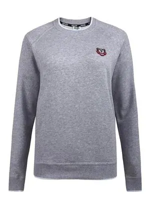 Kenzo Embroidered Tiger Head Pullover - Gray