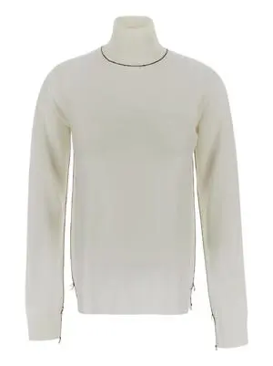 MAISON MARGIELA Roll Neck Knitted Jumper - Gray
