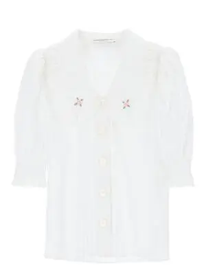 ALESSANDRA RICH Alessandra Rich Embroidered Floral Blouse