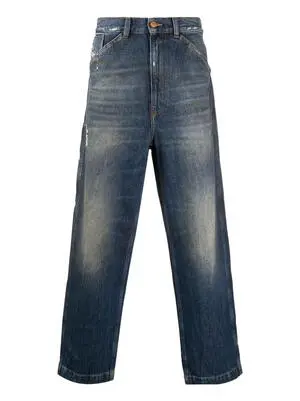 DIESEL® Straight-leg Vintage Effect Jeans - Blue