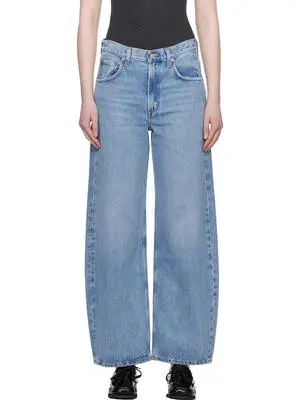 AGOLDE Jeans With Belt Loops And Multiple Pockets - Blue
