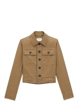 SAINT LAURENT Saint Laurent Belted Cropped Jacket