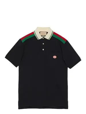Gucci Interlocking G Polo Shirt - Black