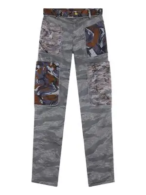 DIESEL® Cargo Pants With Camouflage Print - Multi