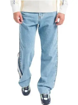 DIESEL® Diesel Relaxed Straight-Leg Jeans With Side Zipper Detail