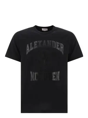 Alexander McQueen Graphic-printed Crewneck T-shirt - Black