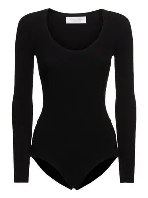Michael Kors Long Sleeve Round Neck Jumpsuit - Black
