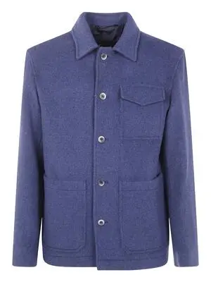 Herno Patch-pocket Shirt Jacket - Blue