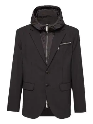 Dsquared2 Double Layered Hooded Jacket - Black