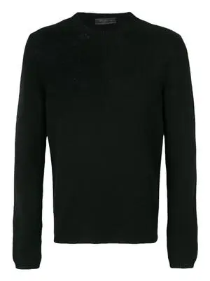 Prada Cashmere Crew-neck Sweater - Black