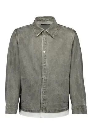 IRO PARIS Celino Washed Button-up Denim Shirt - Grey